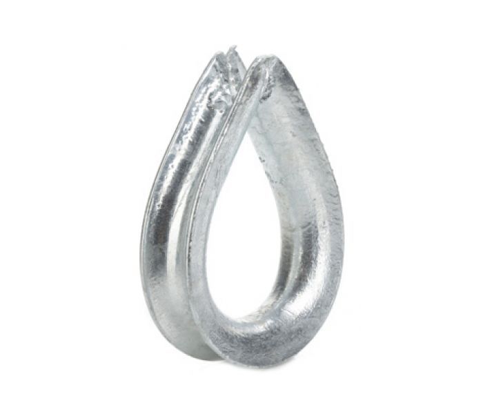 Galvanised Heart Shaped Wire Rope Thimbles to BS464