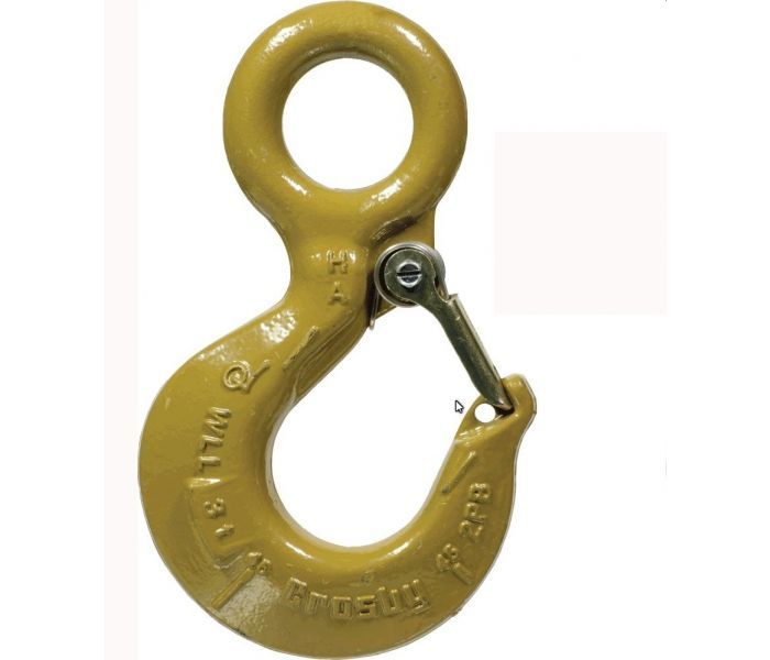 Crosby L320AN Alloy Eye Hook With Latch - 1.25t to 31.5t WLL