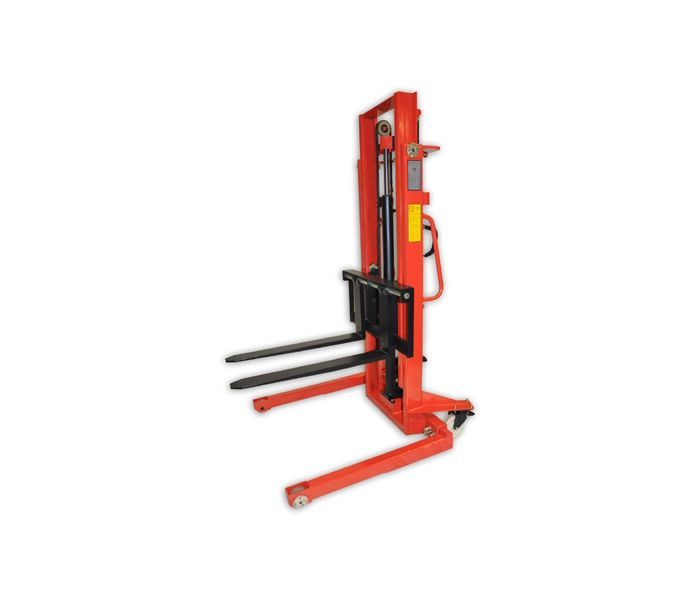 Manual Straddle Stacker with Adjustable Forks