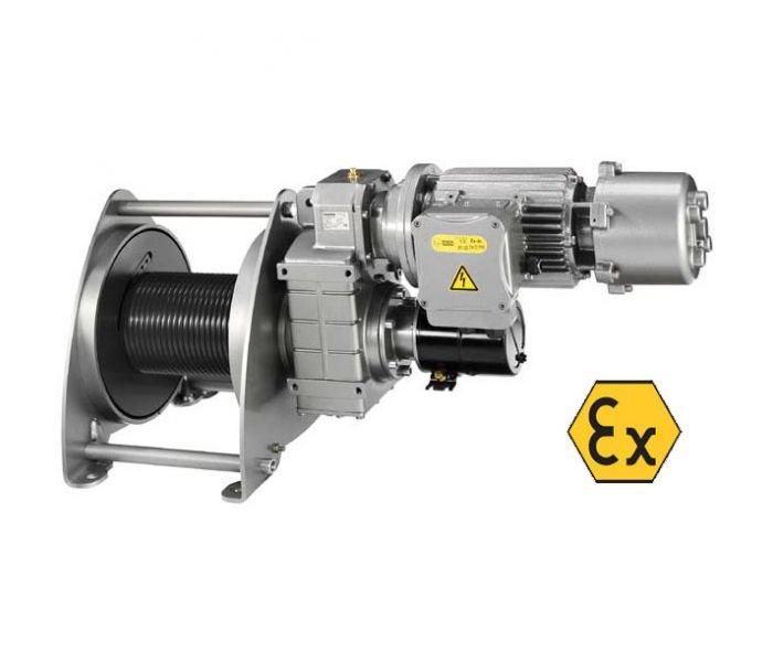 PFAFF Electric wire rope winch model BETA-ATEX capacity 320 - 7500 daN