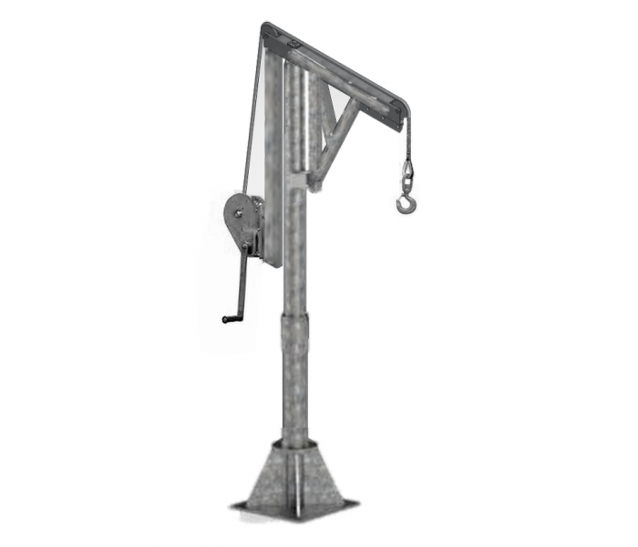 Demountable Split Pillar Lifting Davits with Hand Winch