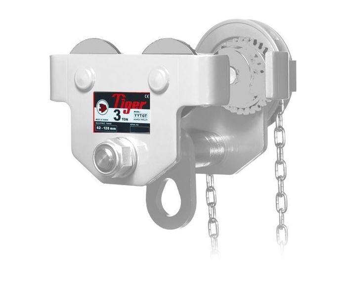 Tiger Corrosion Resistant Single Bar Geared Travel Beam Trolley TGS-CP