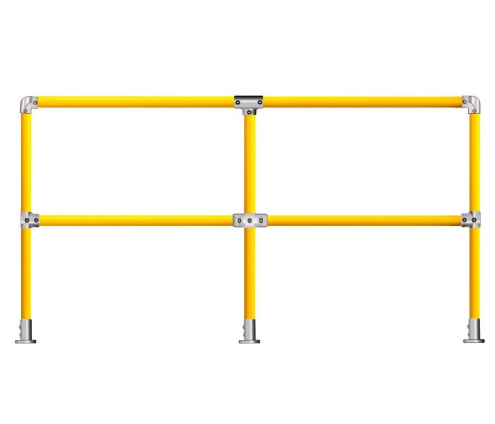 48.3 mm OD Safety / Pedestrian Barrier Assemblies- Safety Yellow Tube
