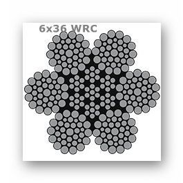 Galvanised Steel Wire Ropes 6 x 36 IWRC Warrington Searle construction