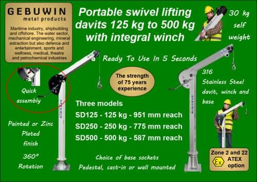 Are you searching for an Easy-to-Use Lightweight Swivel Lifting Davit?
