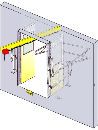 Safety Gate for Doorway with Hoist