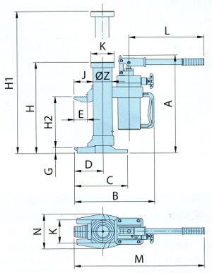 Pfaff MH Machine Lifting Jacks