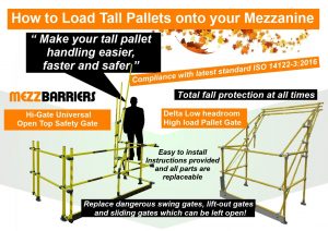How to Load Tall Pallets on to a Mezzanine Floor - Dale