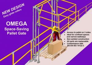 NEW OMEGA SPACE-SAVING PALLET GATE - Dale