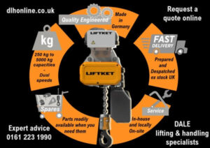 Star LIFTKET Speedline Electric Chain Hoists next day delivery UK